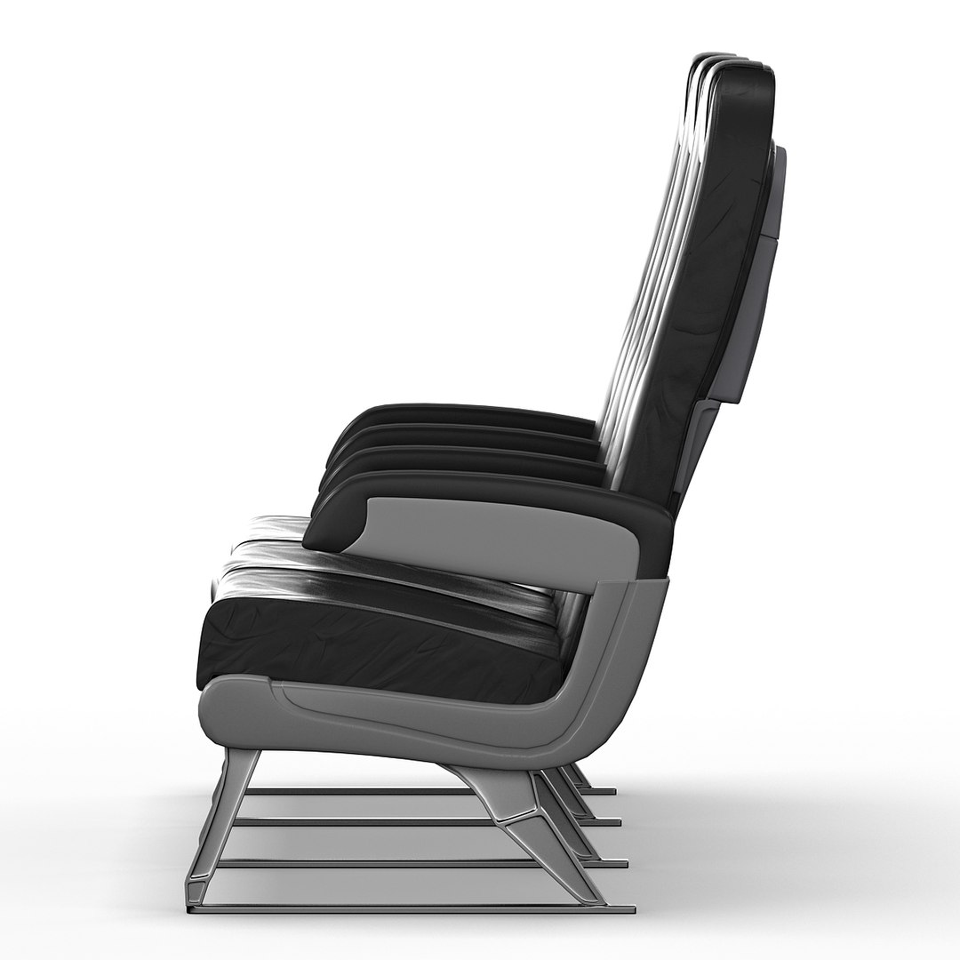 3d Aircraft Passenger Seats Model
