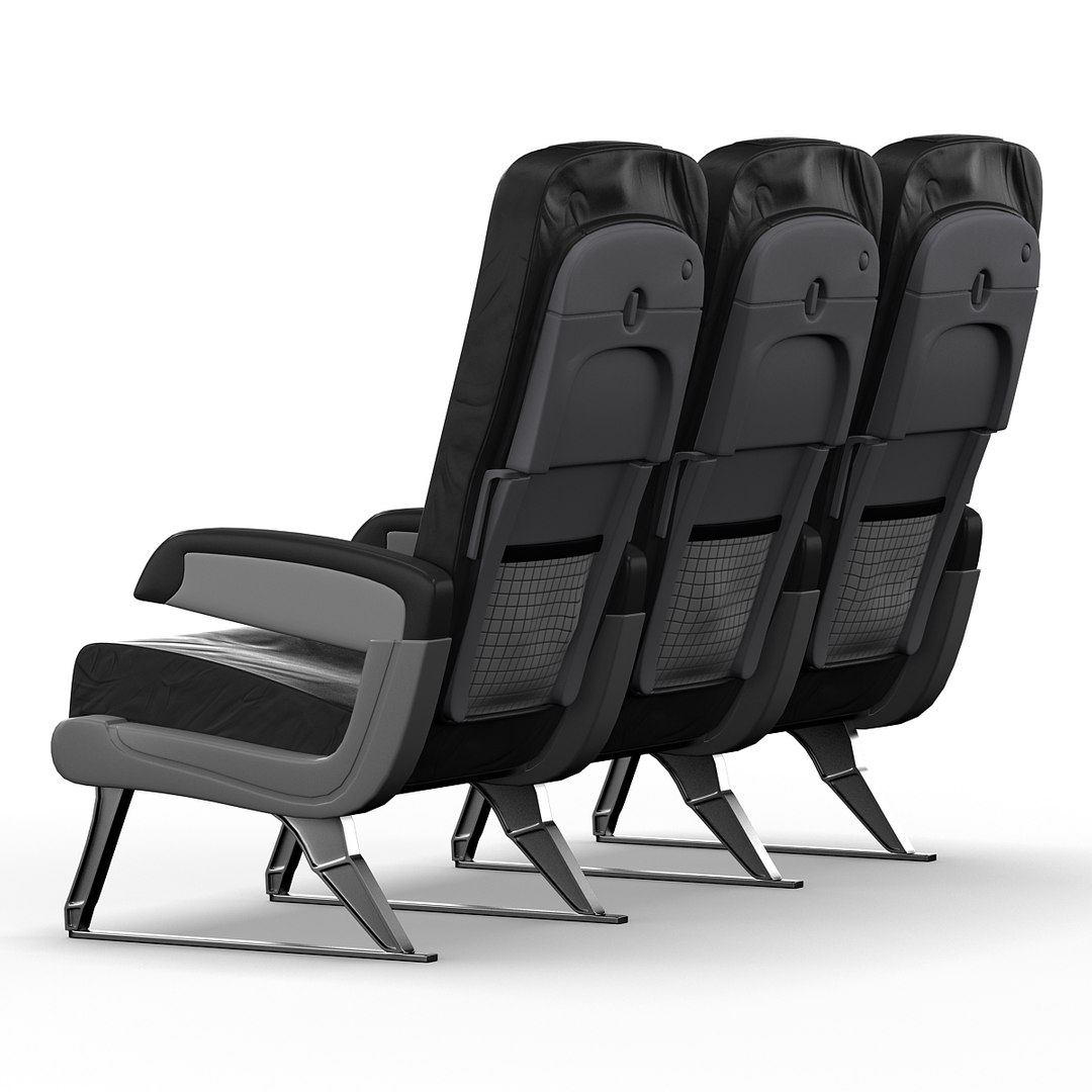 3d Aircraft Passenger Seats Model