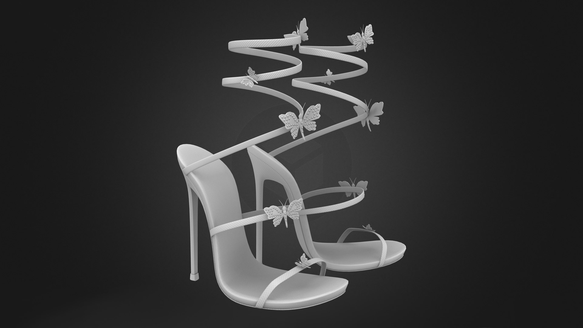 3D Butterfly High Heels - TurboSquid 1899056