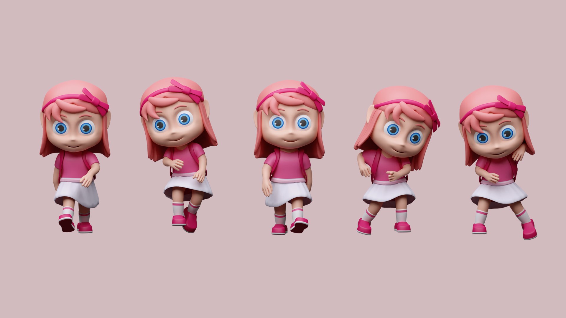 3D Cartoon Characters Kids - TurboSquid 2071865