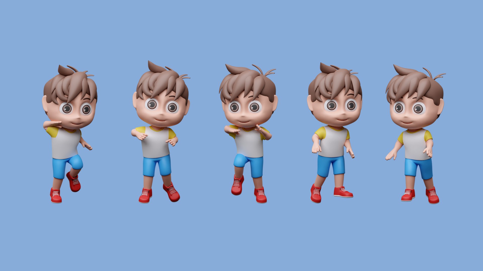3D Cartoon Characters Kids - TurboSquid 2071865