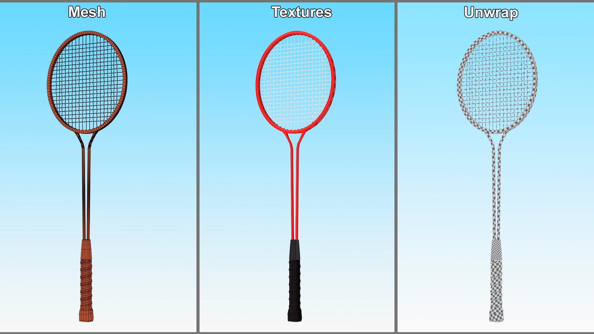 Badminton Racket Model - TurboSquid 2120438