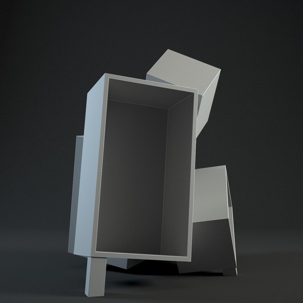3d model bram overdose desk cabinet