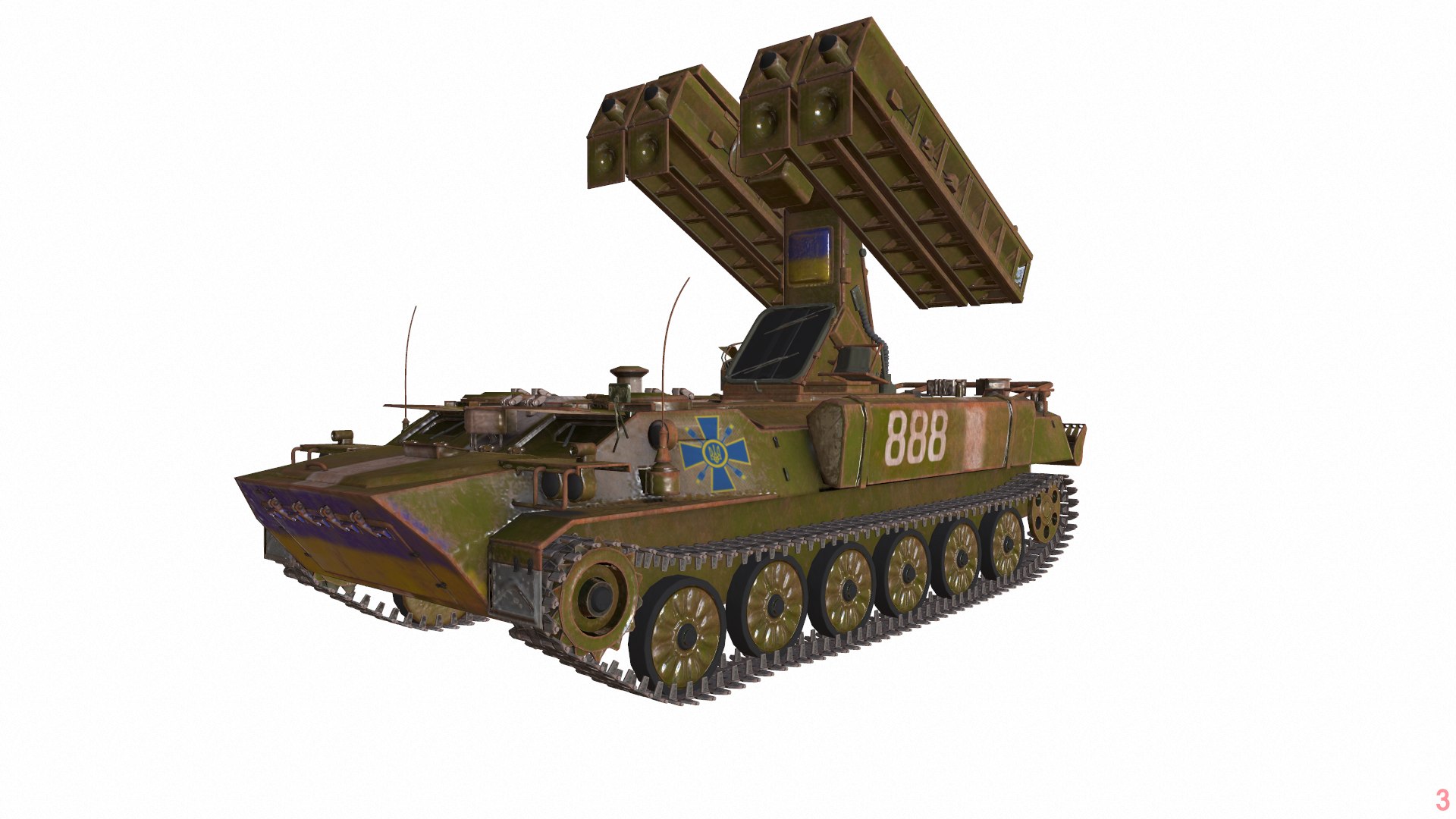 9k35 Strela-10 3D Model - TurboSquid 1359421