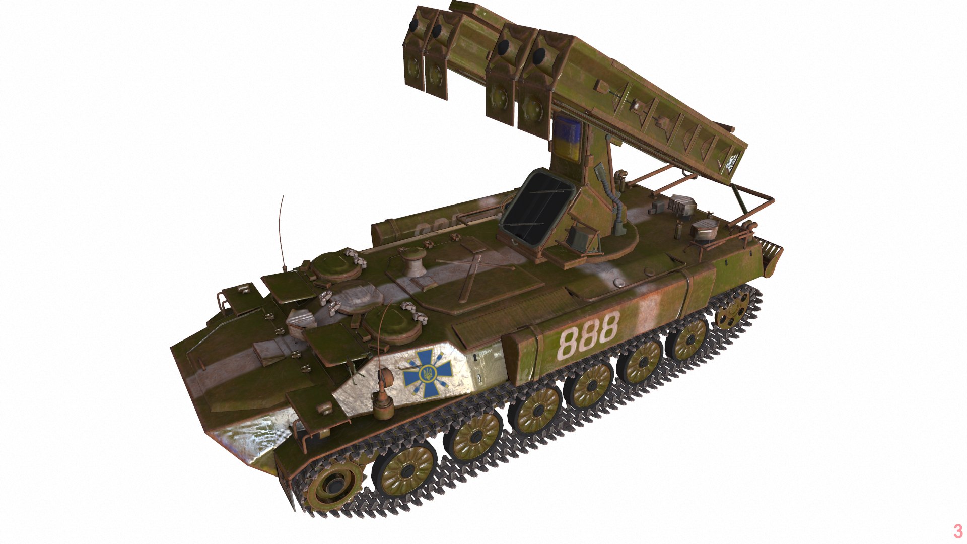 9k35 Strela-10 3D Model - TurboSquid 1359421