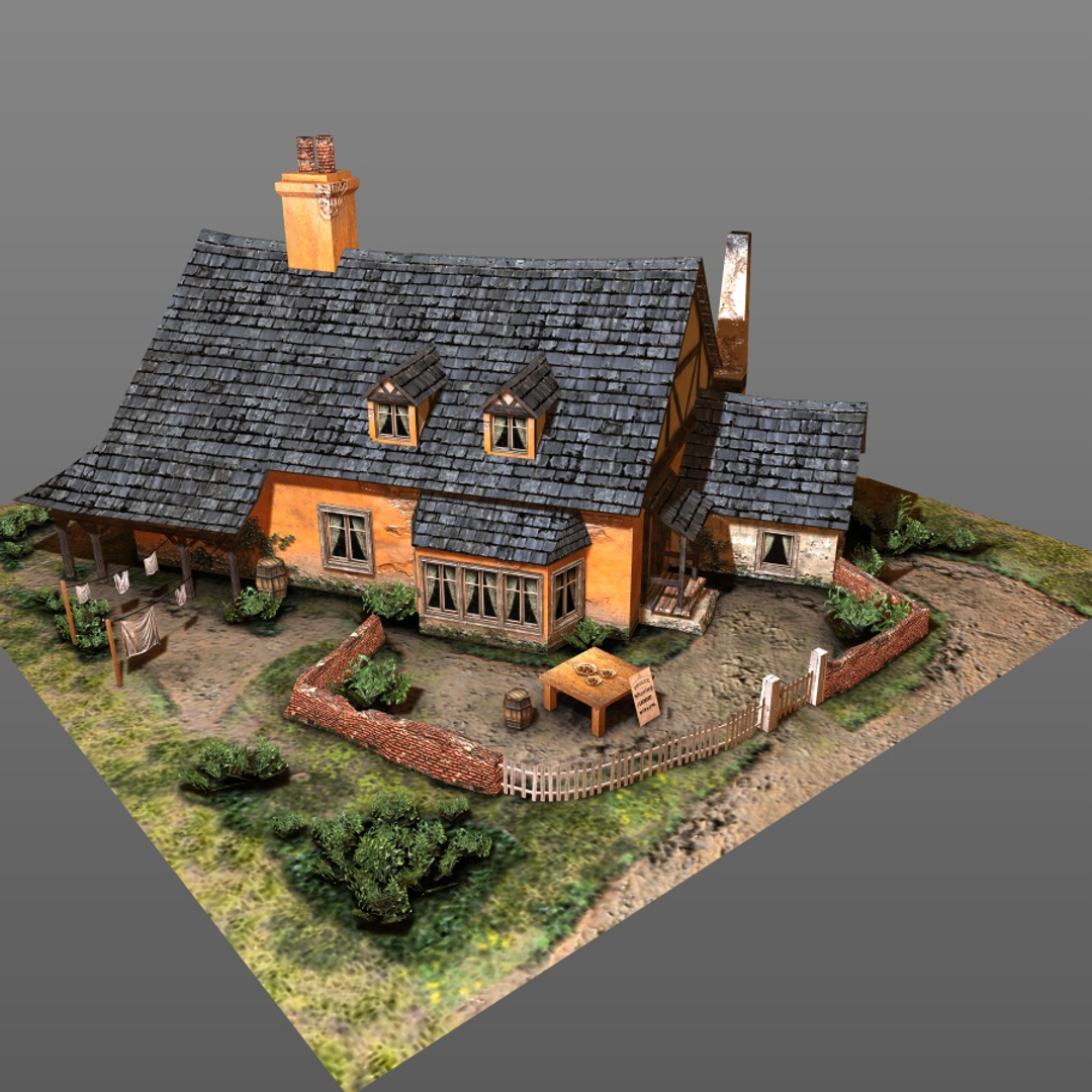 3D model house cottage - TurboSquid 1392420
