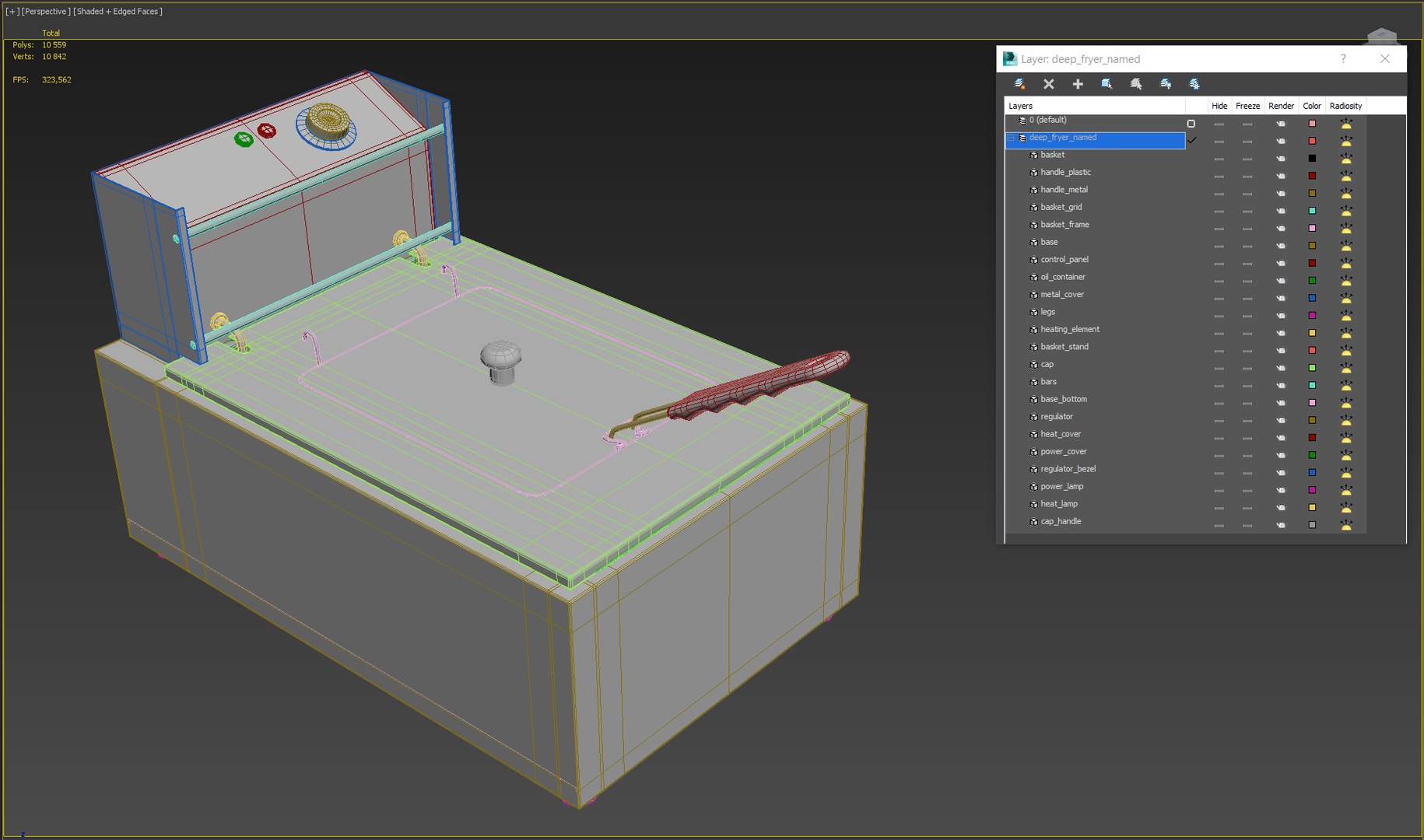 3D Deep Fryer Model - TurboSquid 2132646