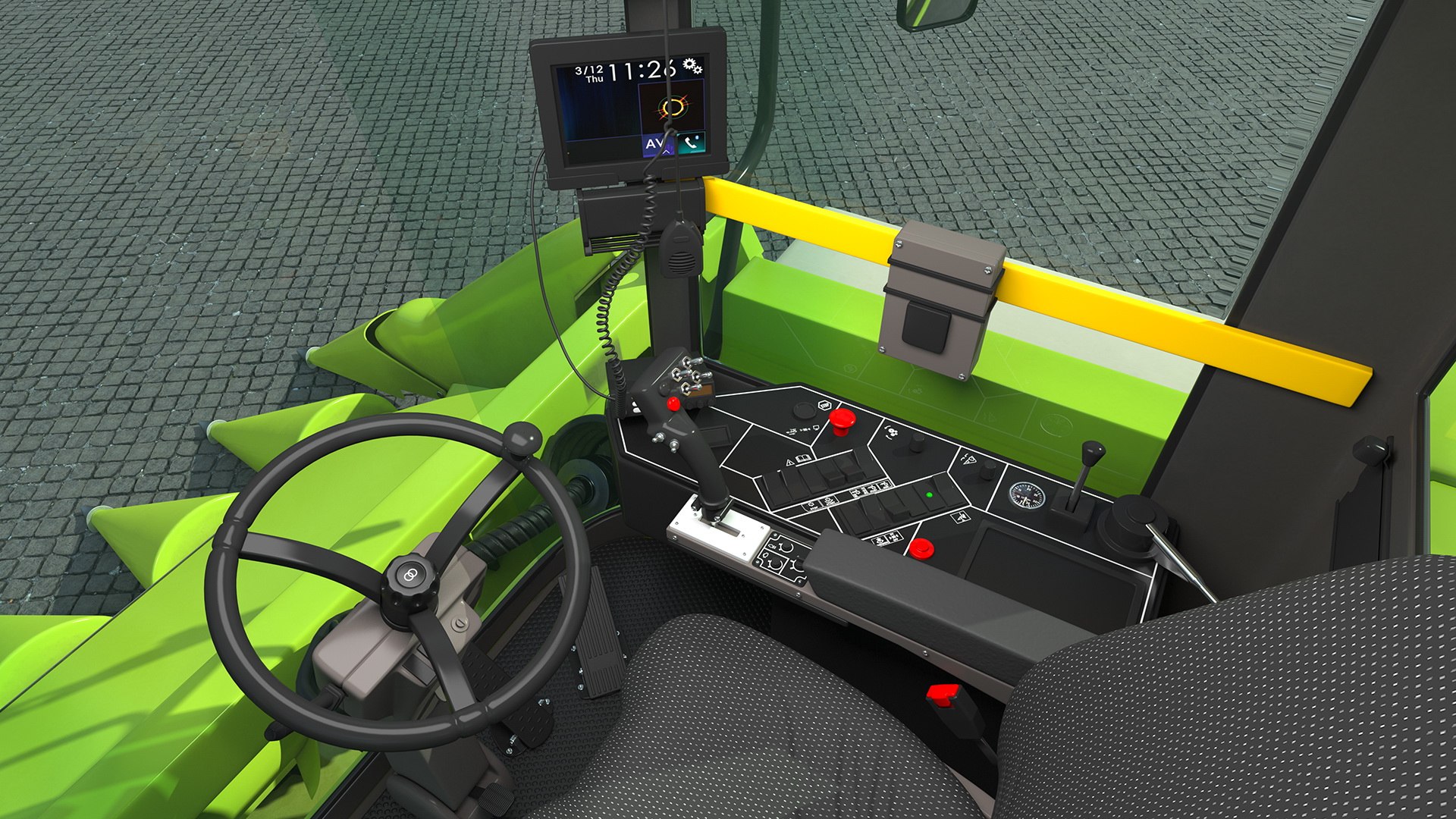 3D Harvester with Corn Header 6 Rows New model - TurboSquid 1803806