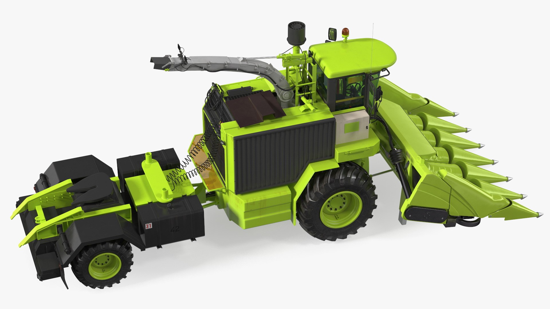 3D Harvester with Corn Header 6 Rows New model - TurboSquid 1803806