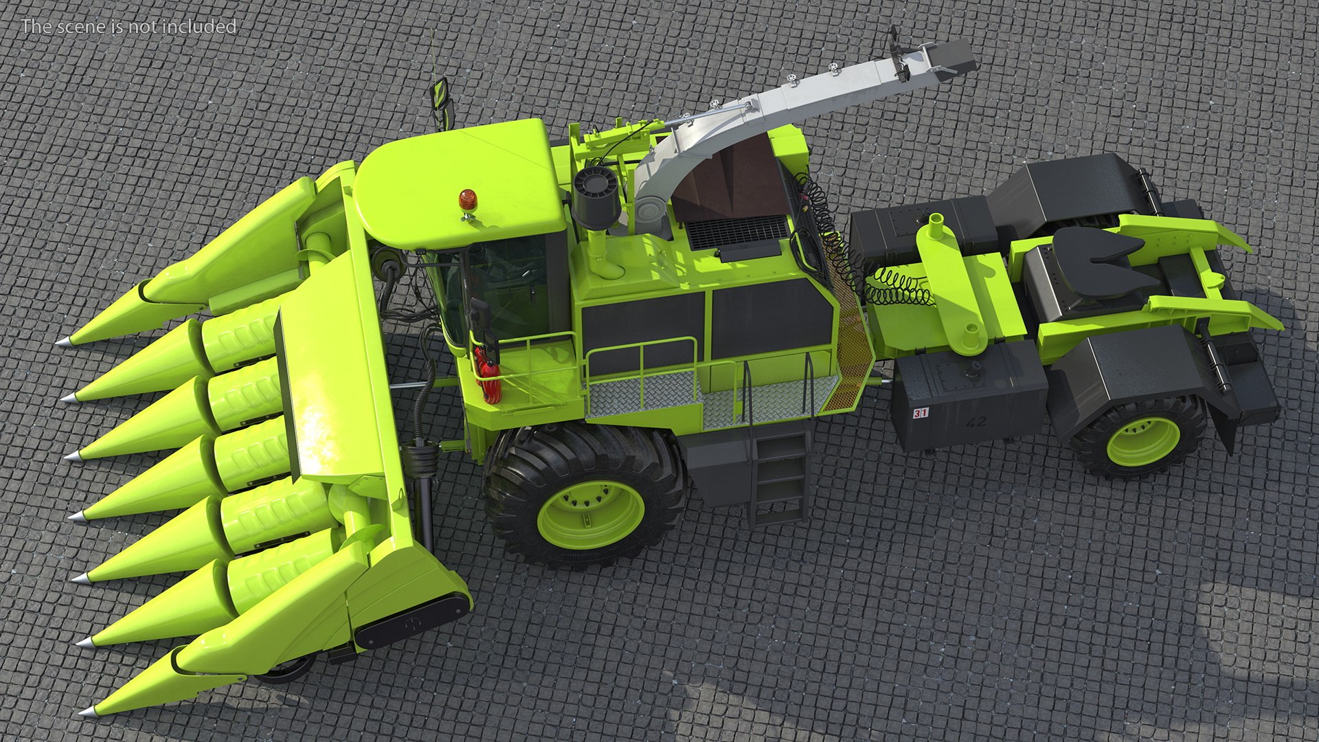 3D Harvester with Corn Header 6 Rows New model - TurboSquid 1803806