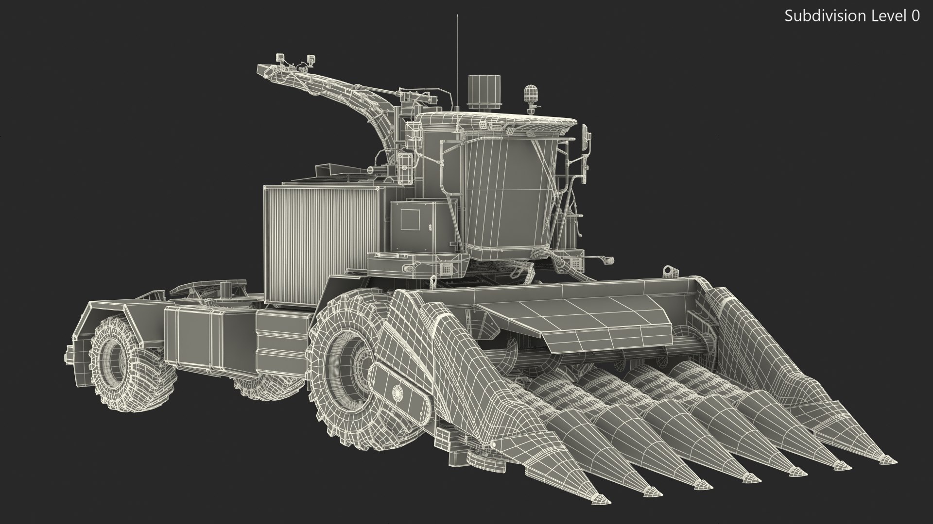 3D Harvester with Corn Header 6 Rows New model - TurboSquid 1803806