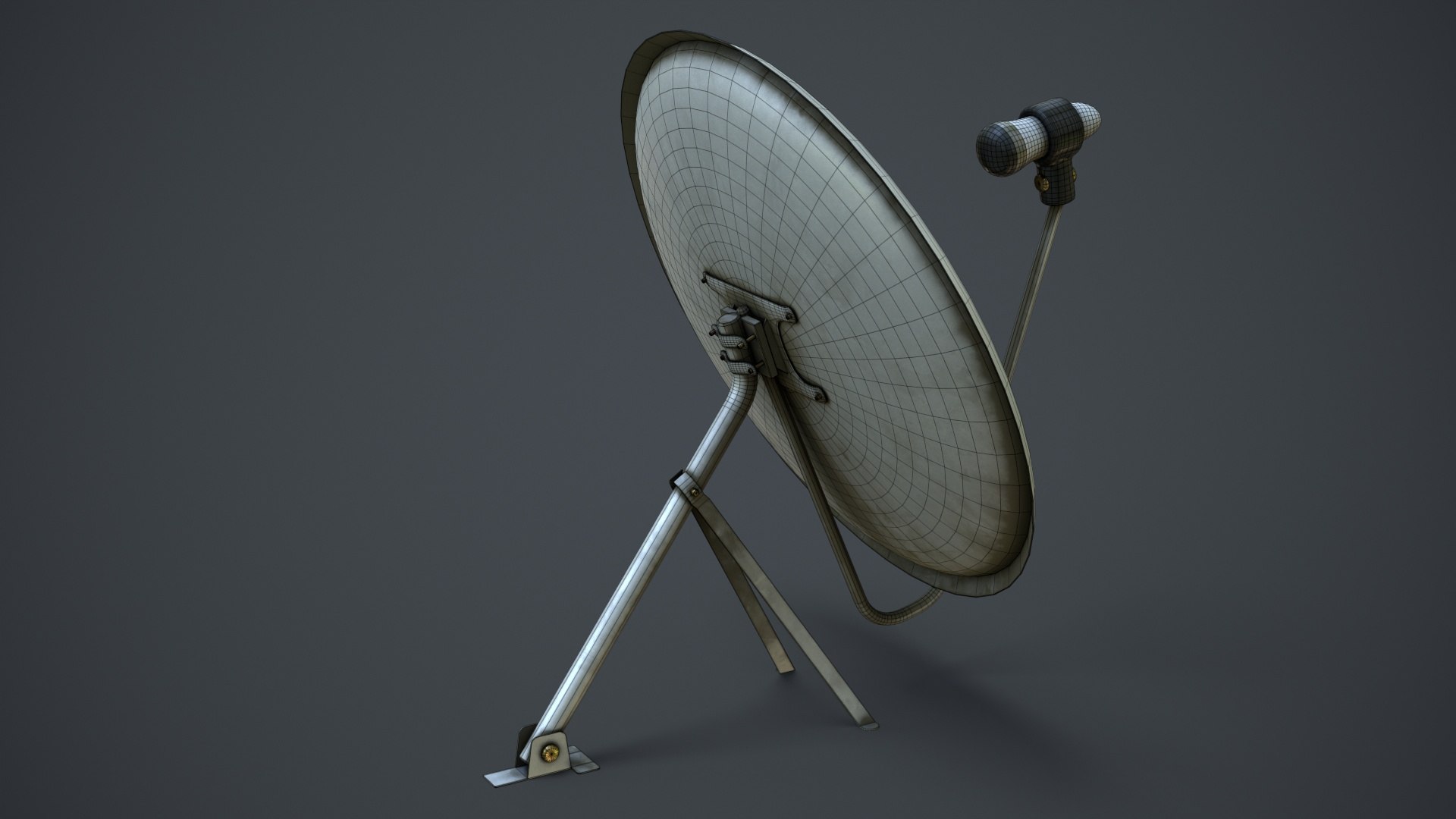 Dish TV Antenna 3D Model - TurboSquid 2038188