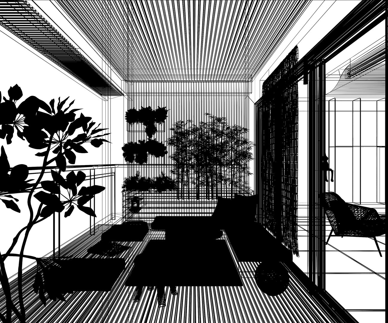 Modern Balcony 3D Model - TurboSquid 2397464