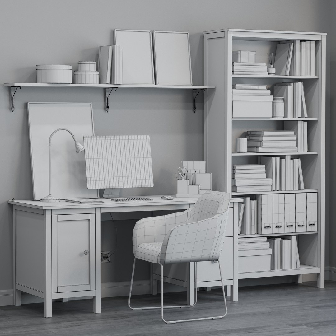 3D Model Ikea Office Workplace 2 - TurboSquid 1822940