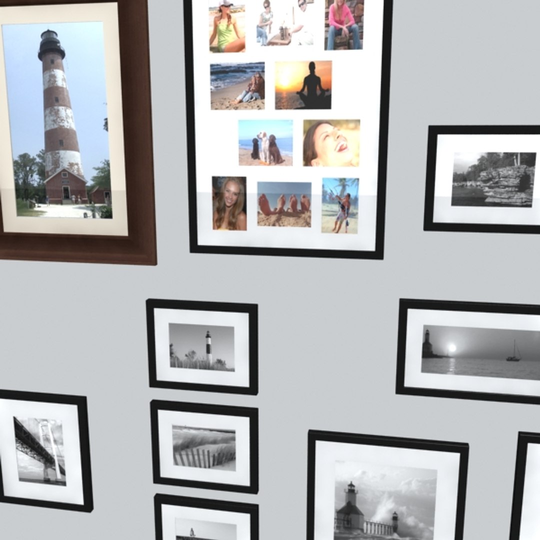 3d Artwork Frames Model