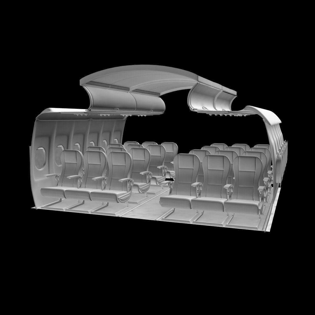 3d Model Air Aircraft Cabin