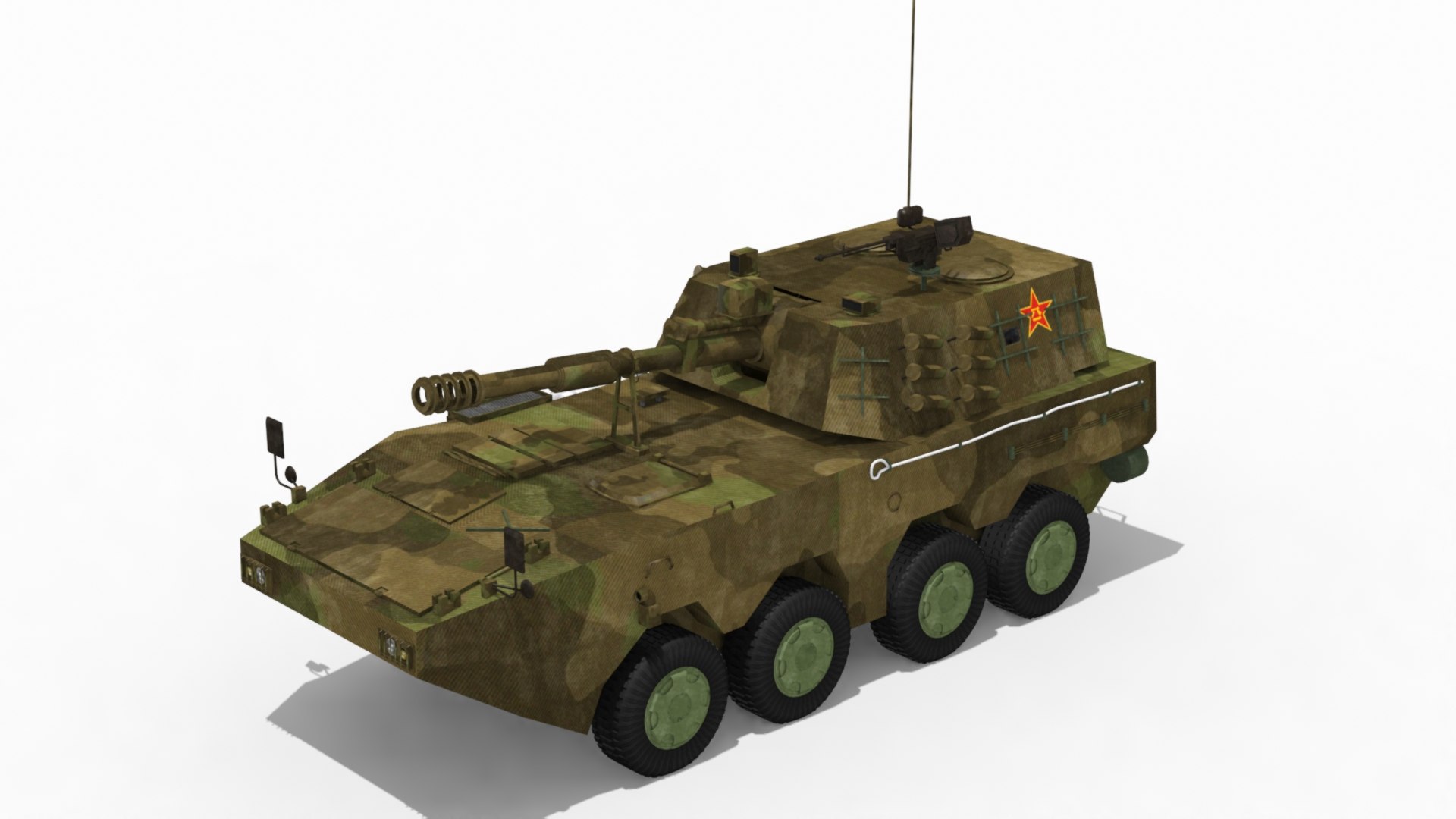 Chinese PLL09 Self Propelled Howitzer 3D - TurboSquid 2207146