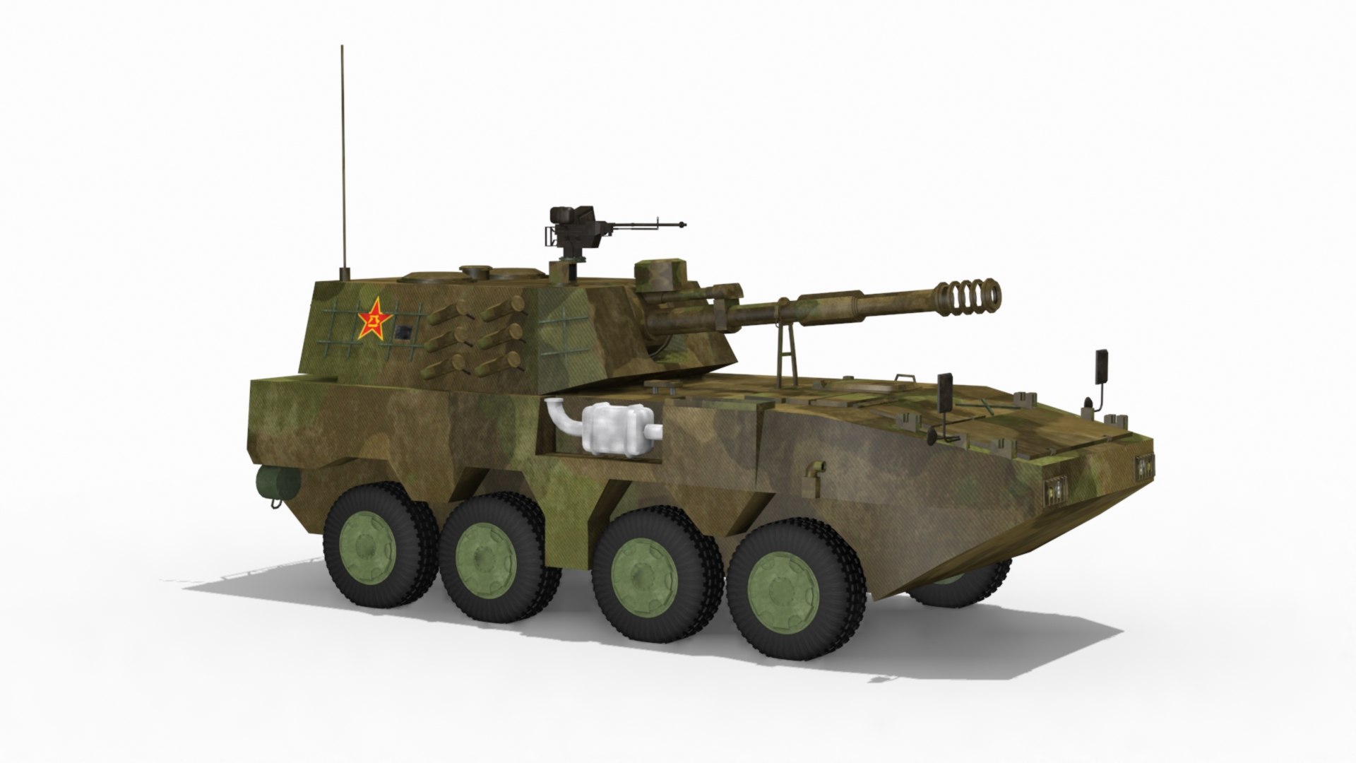 Chinese PLL09 Self Propelled Howitzer 3D - TurboSquid 2207146