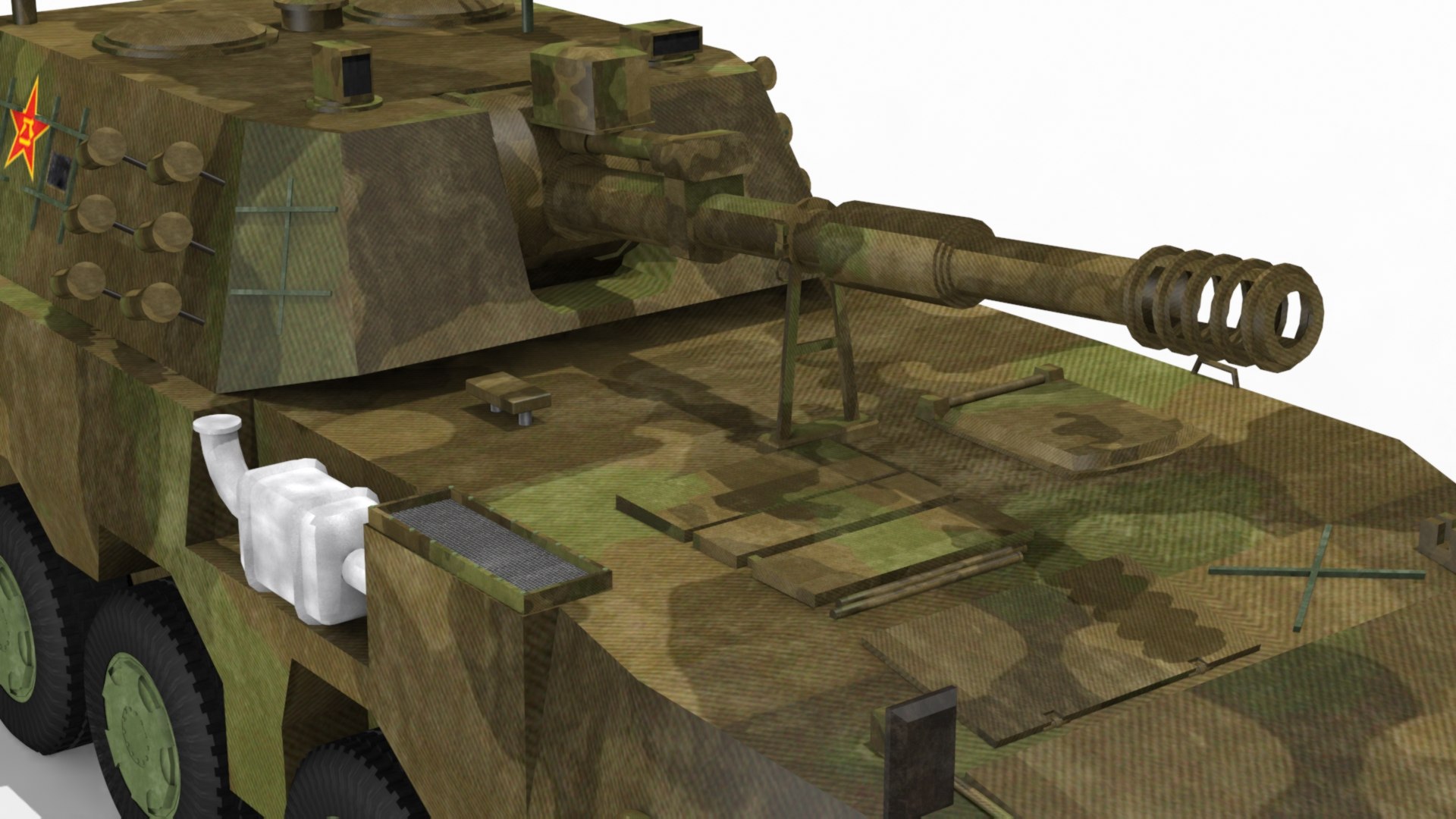 Chinese PLL09 Self Propelled Howitzer 3D - TurboSquid 2207146