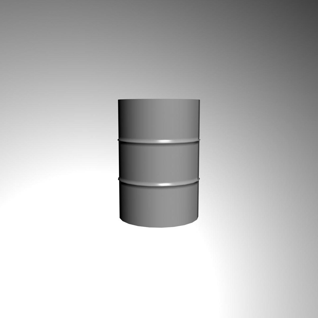 Oil Barrel 3d Model
