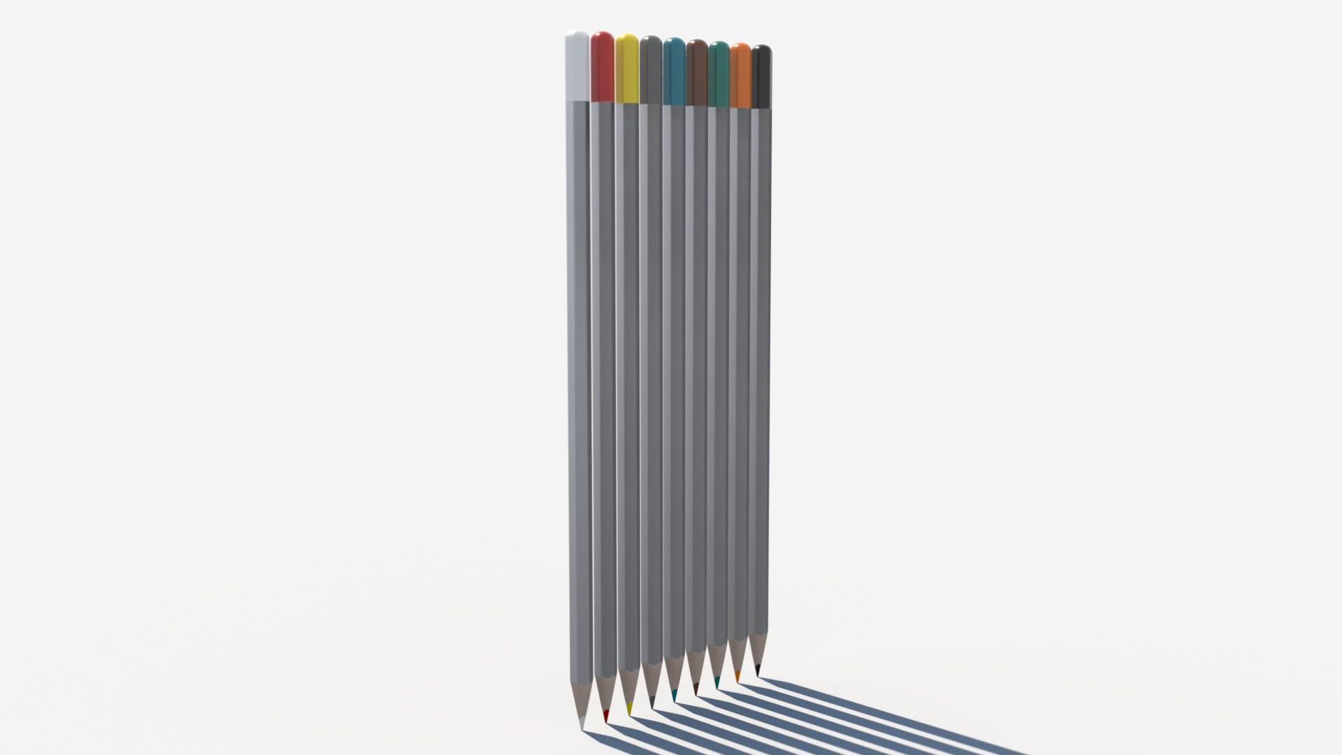 3D Colored Pencils - TurboSquid 2161548