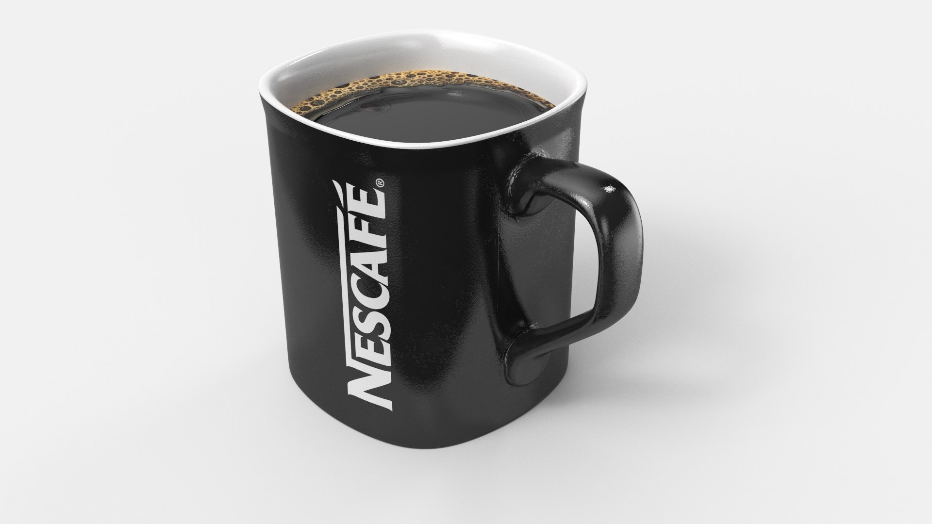3D model Nescafe Coffee Cup Black With Coffee - TurboSquid 2103152