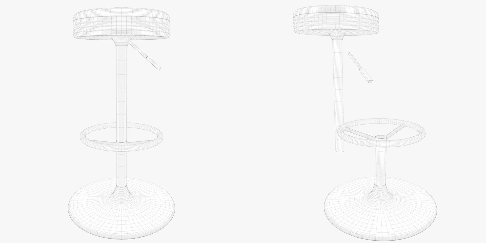 Diner stool 1 model - TurboSquid 2074640