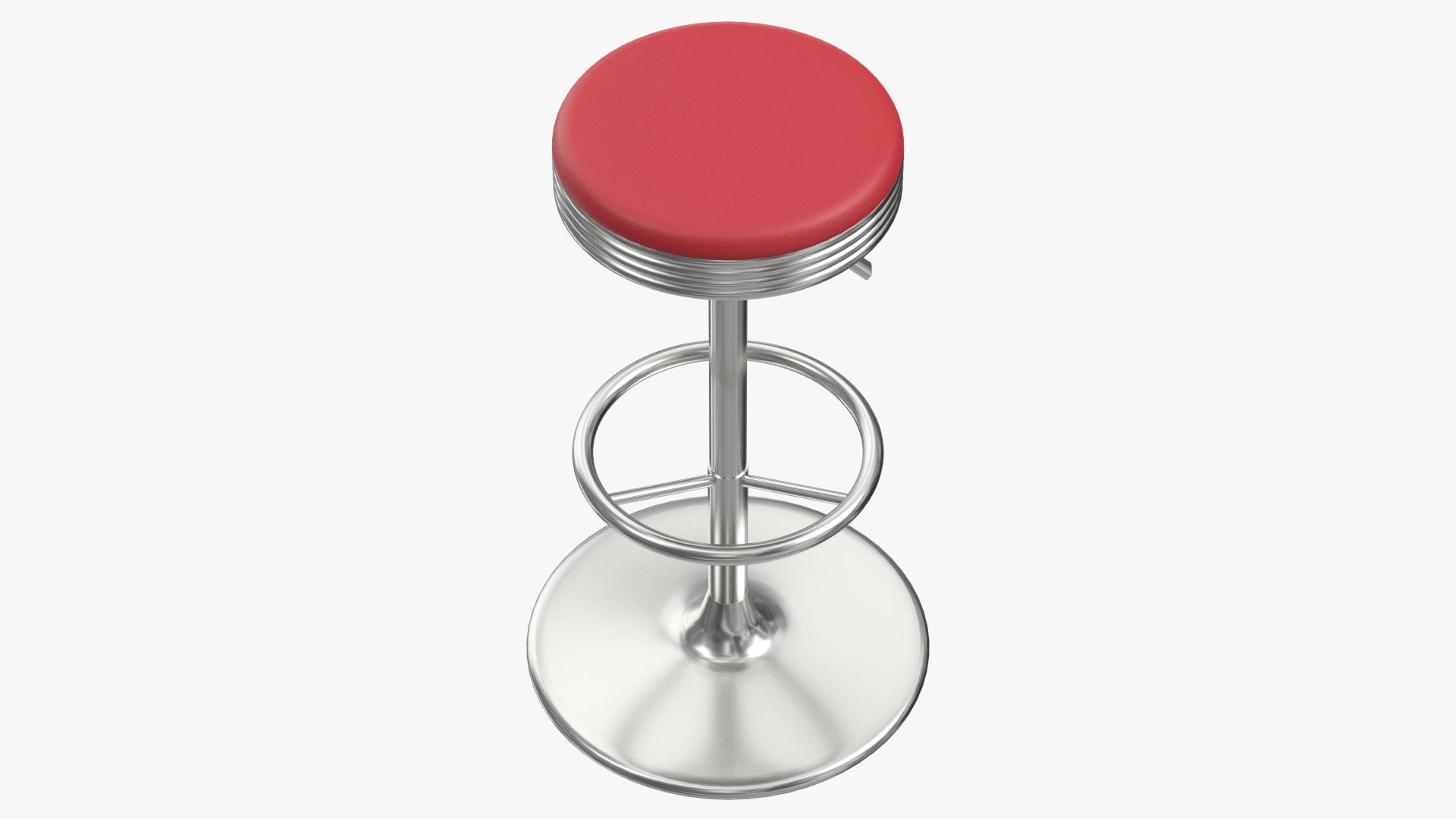 Diner stool 1 model - TurboSquid 2074640