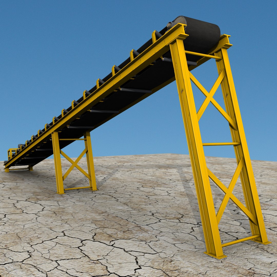 3d Conveyor Belt Model