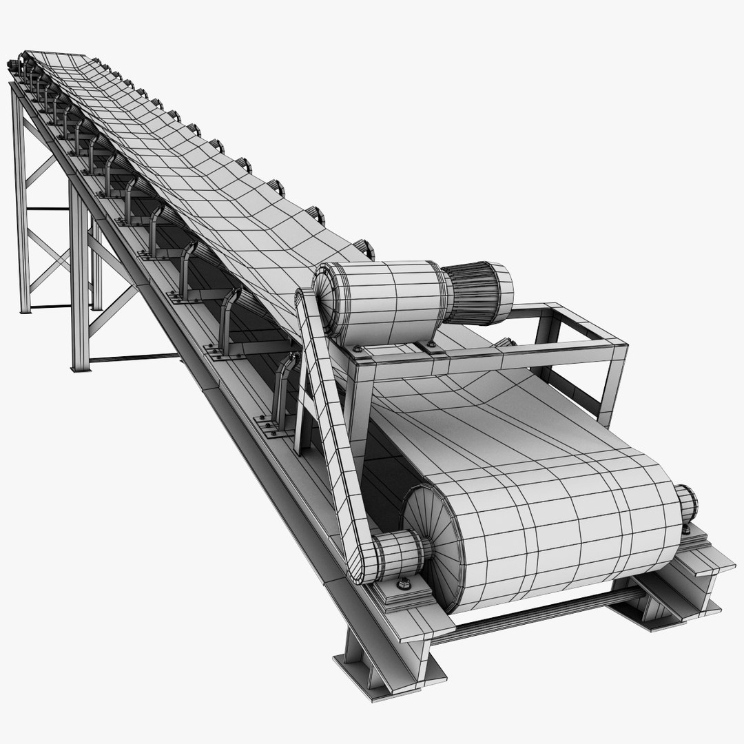 3d Conveyor Belt Model