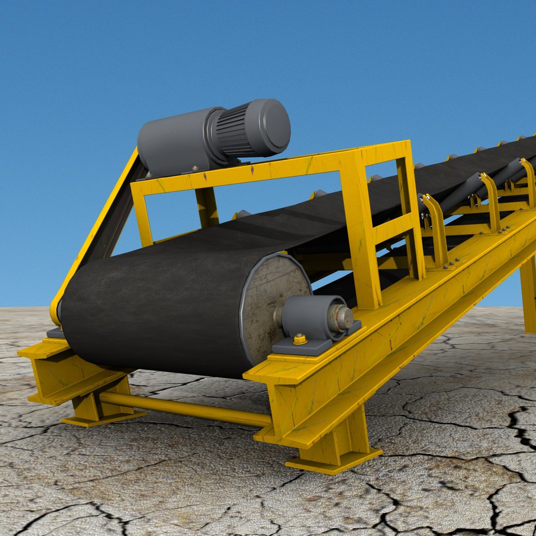 3d Conveyor Belt Model