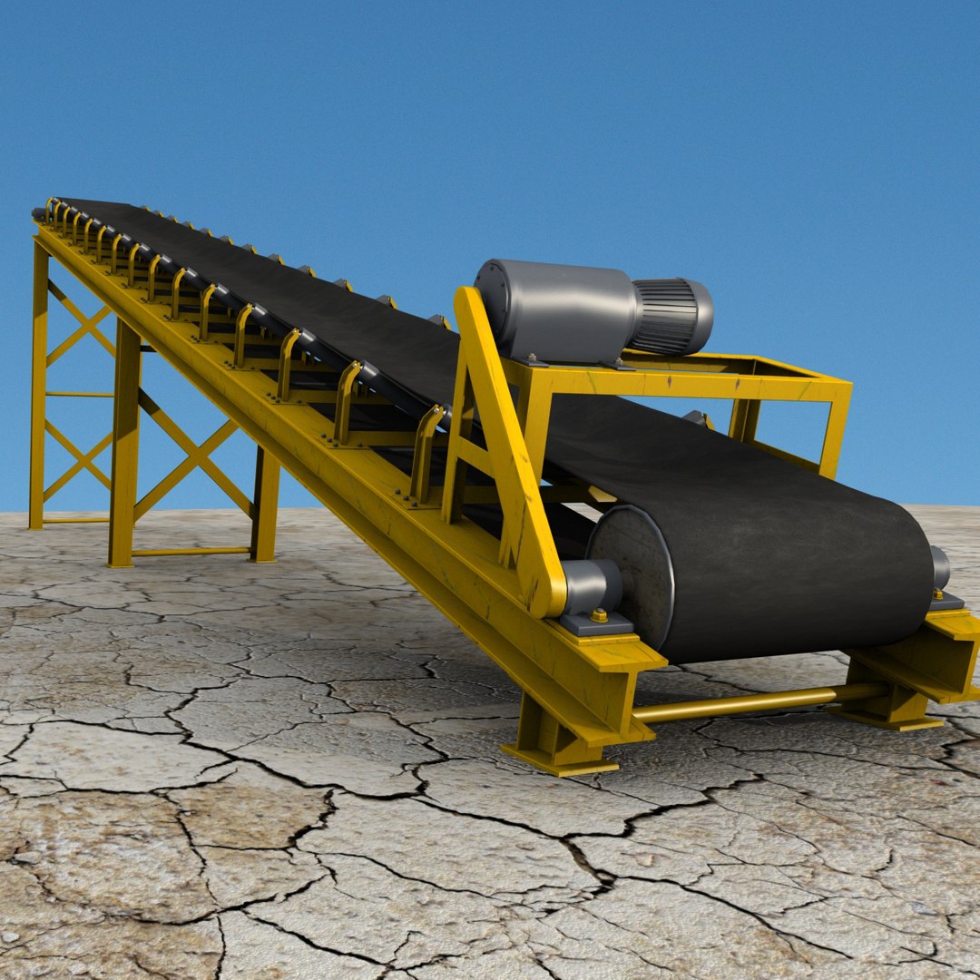3d Conveyor Belt Model