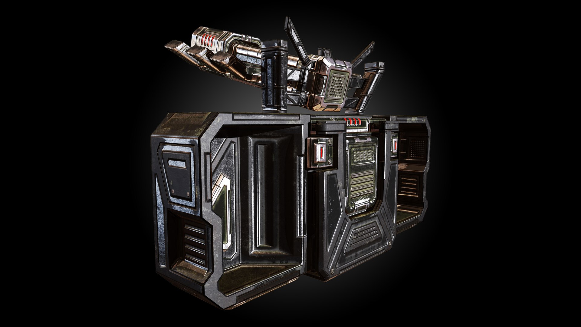 Block Control B 3D model - TurboSquid 1718847