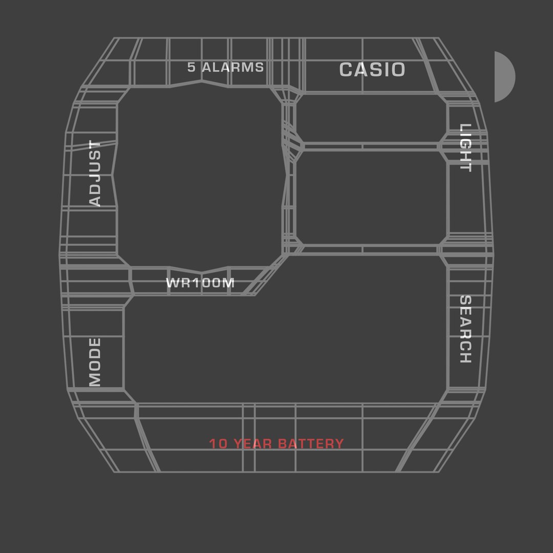 Casio World Time 3D Model - TurboSquid 2219141