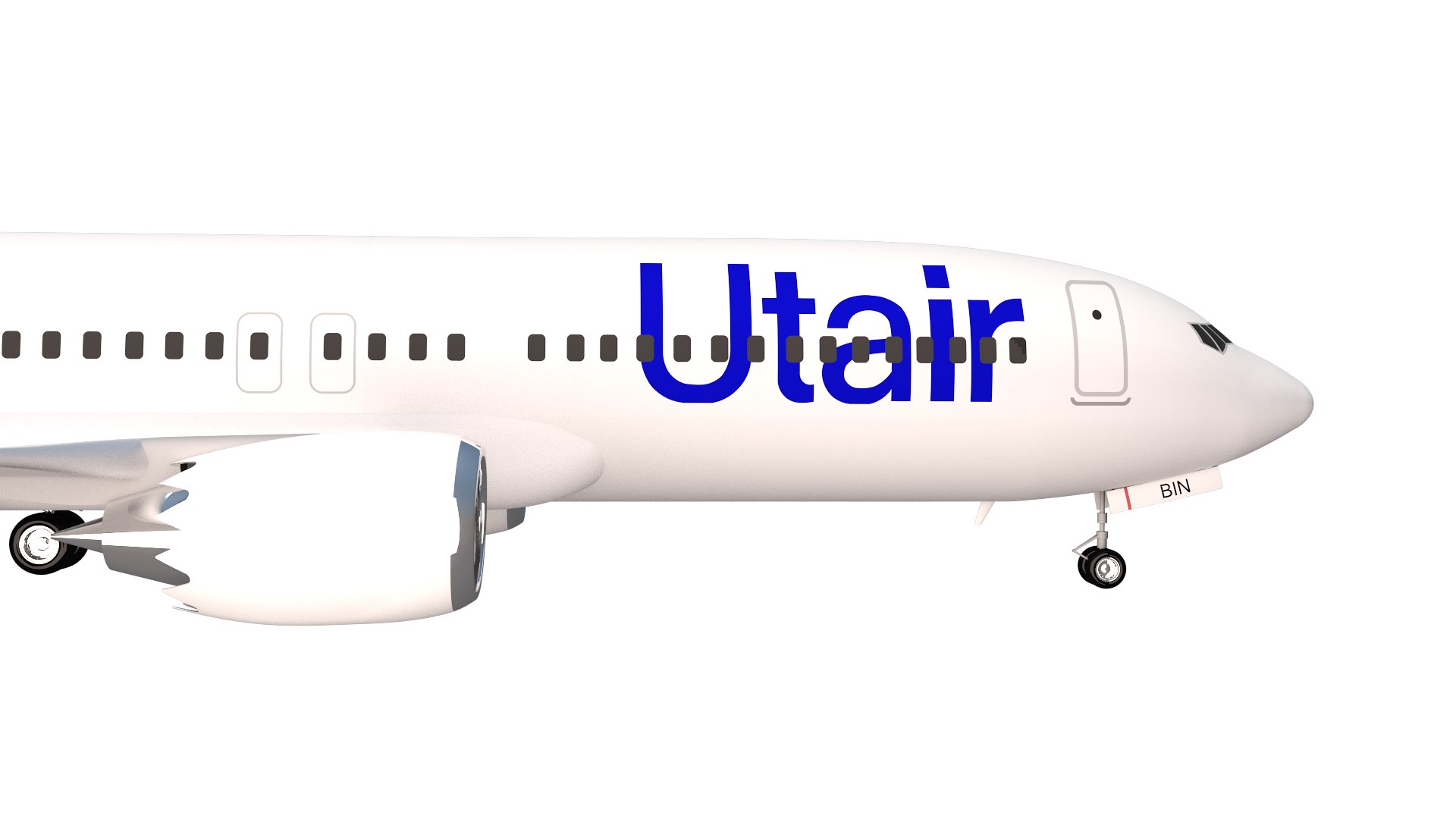 3D Utair Boeing 737 Max 8 - TurboSquid 2403784