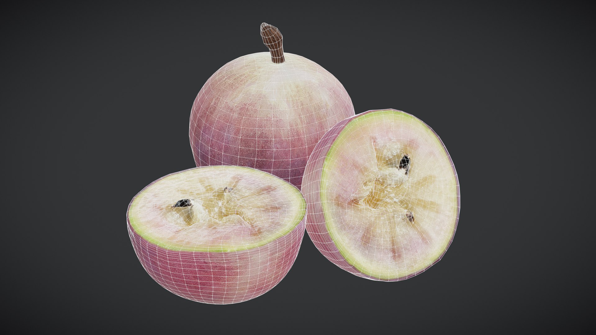 3D Fruit Star Apple Low Poly Model - TurboSquid 2371661