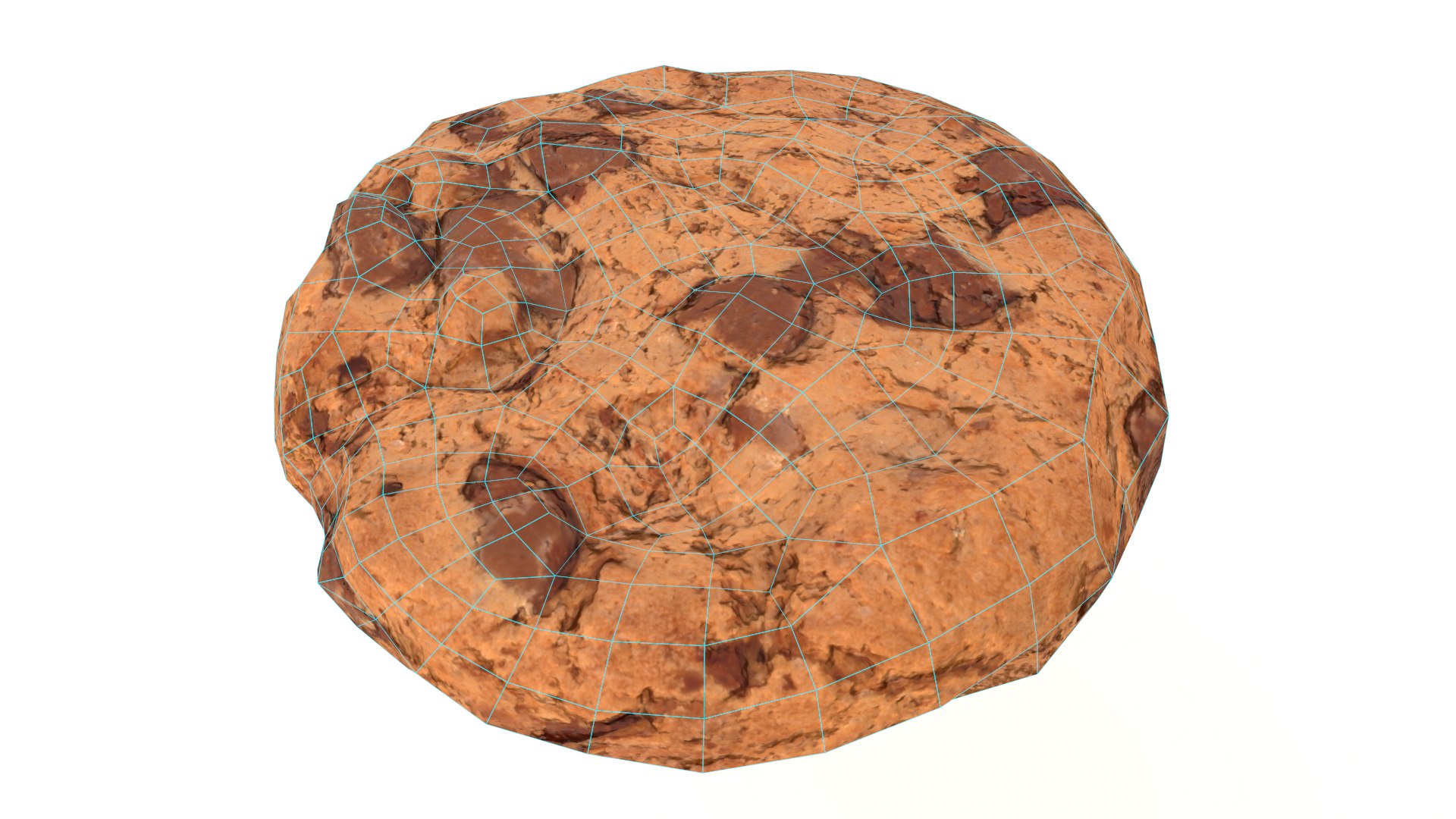 Chocolate Chip Cookie AR VR PBR Lowpoly with game ready 3d Model 3D ...