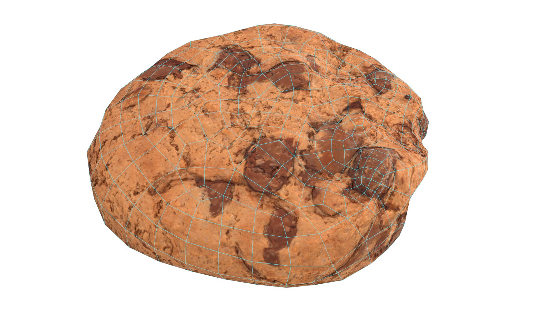 Chocolate Chip Cookie AR VR PBR Lowpoly with game ready 3d Model 3D ...