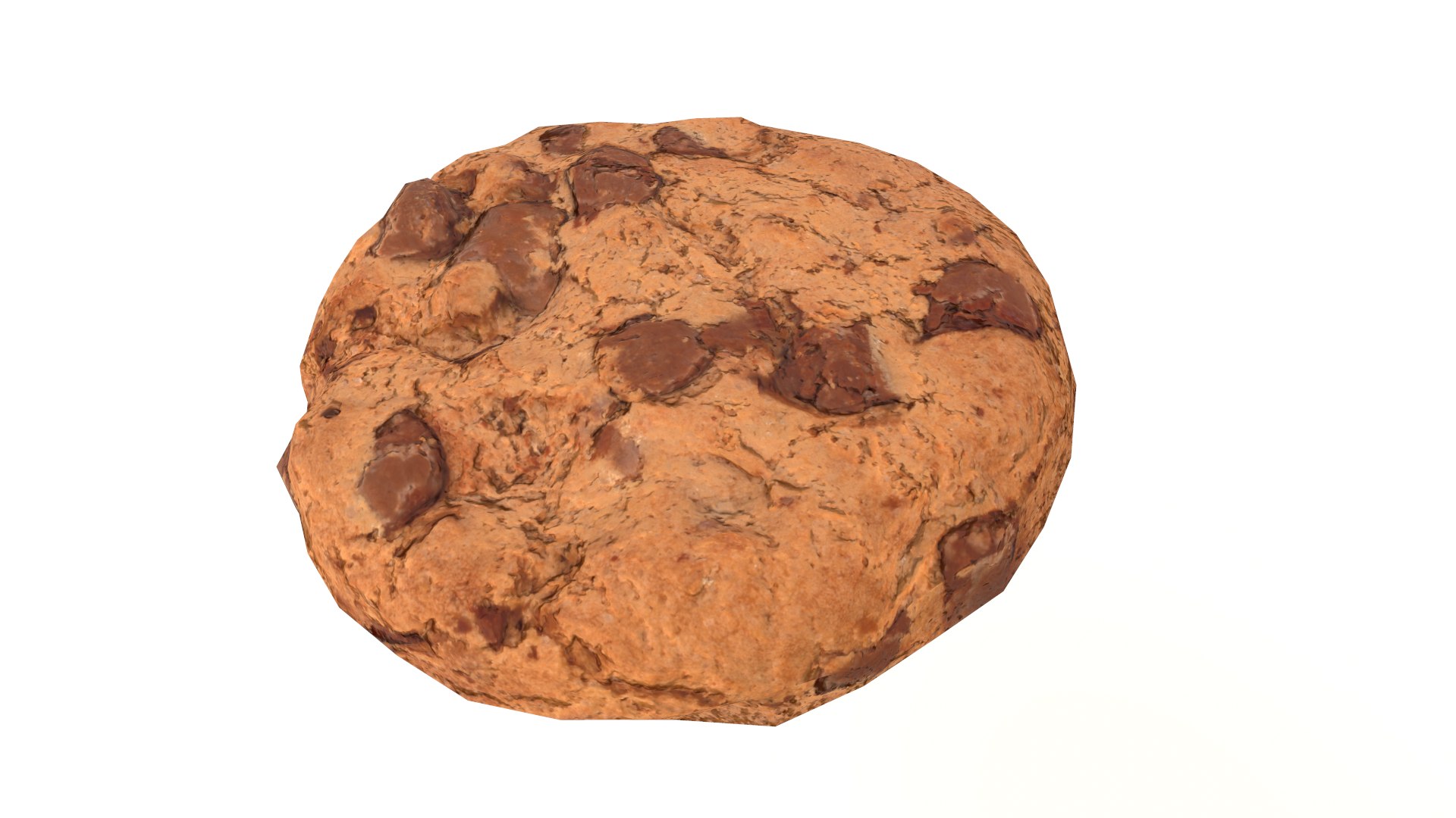 Chocolate Chip Cookie AR VR PBR Lowpoly with game ready 3d Model 3D ...