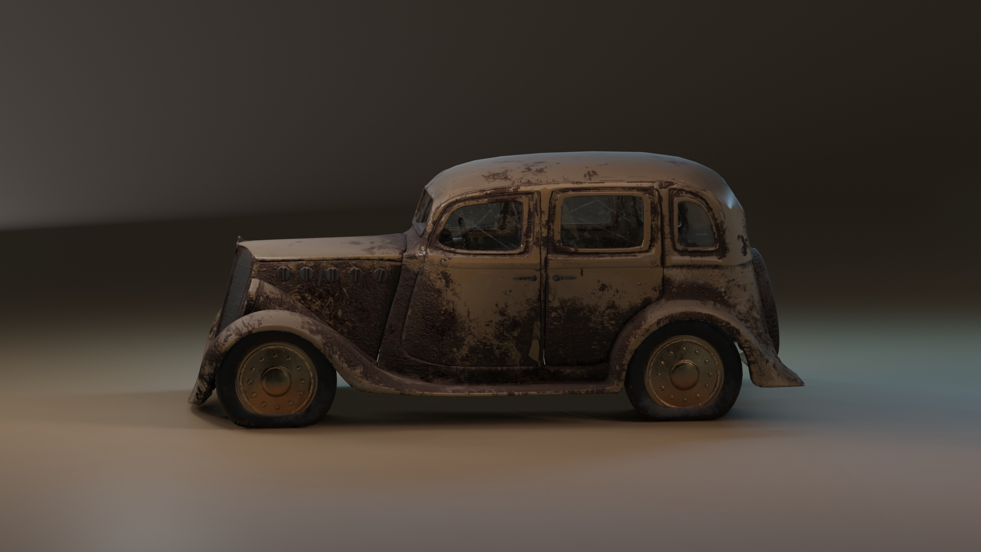 Car Rusty Classic 3D - TurboSquid 1684325