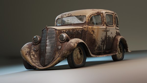 Car rusty classic 3D - TurboSquid 1684325