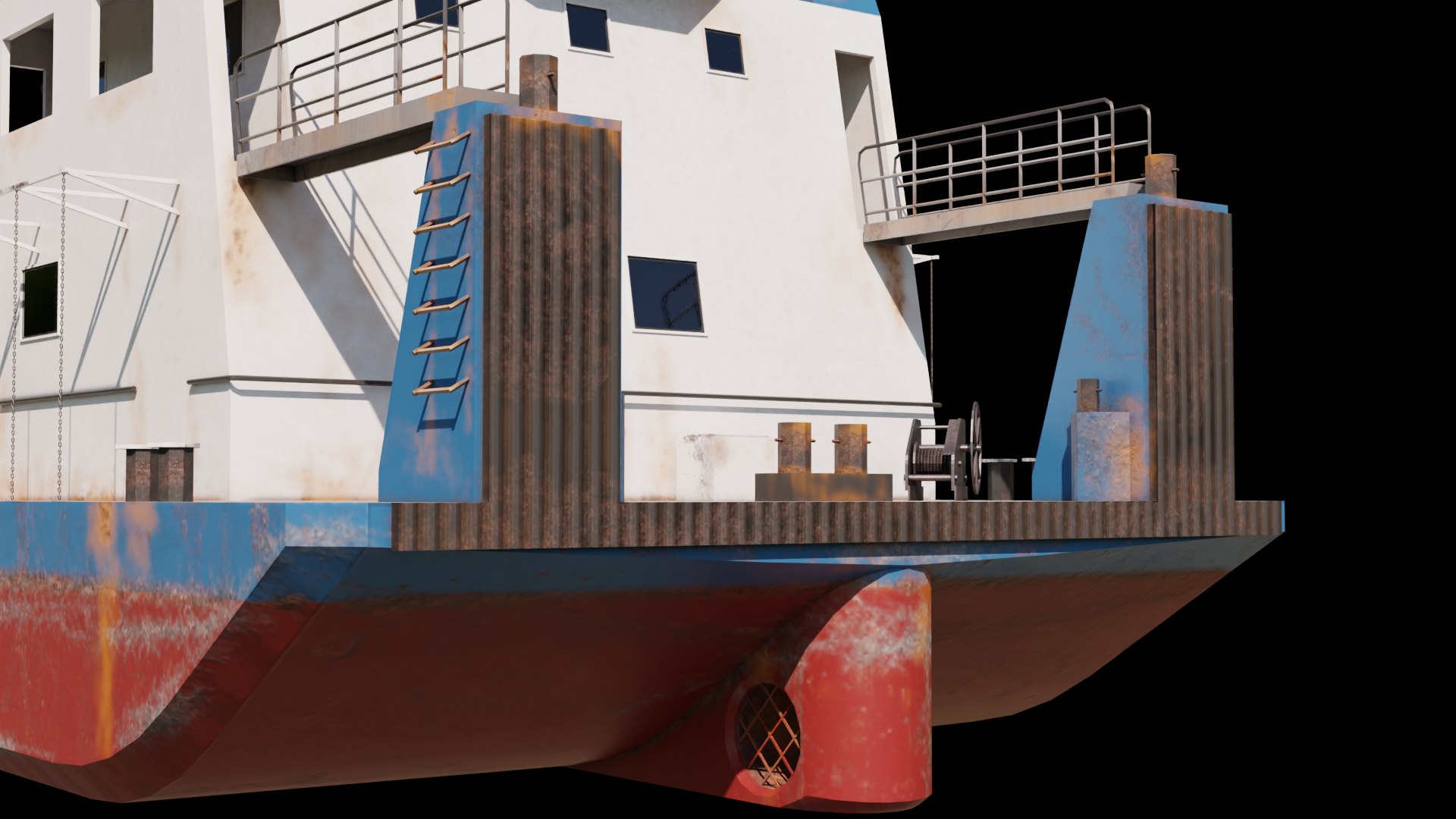 Pusher Boat 3D Model - TurboSquid 2127677