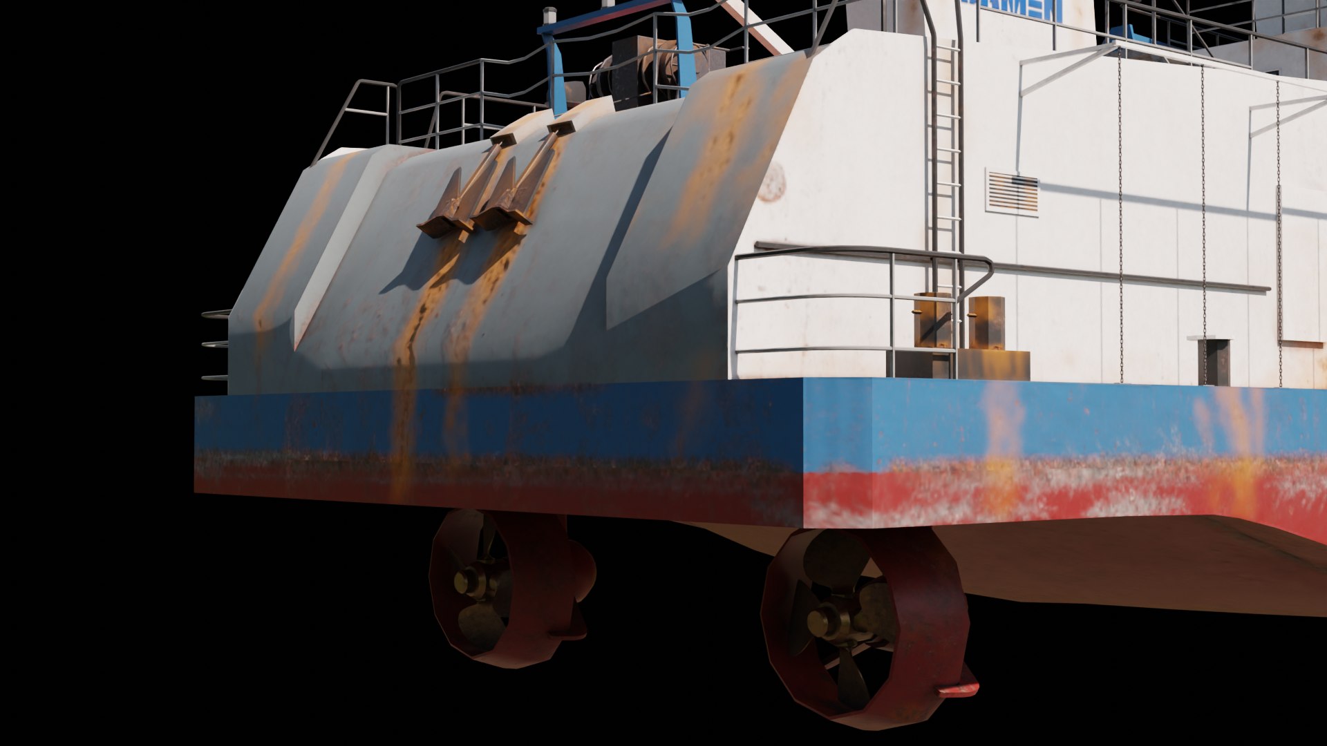 Pusher Boat 3D Model - TurboSquid 2127677