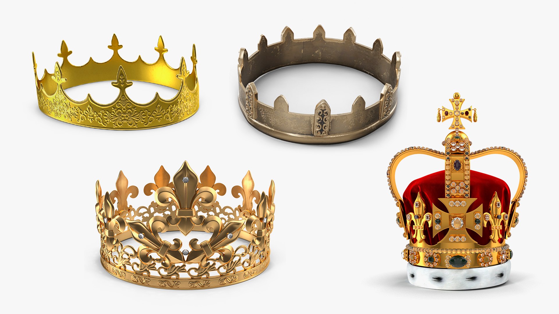 3D Crowns Collection 3 - TurboSquid 2421511