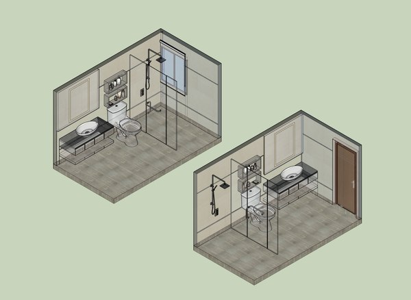 3D model Contemporary Toilet Isometric view - TurboSquid 2009200