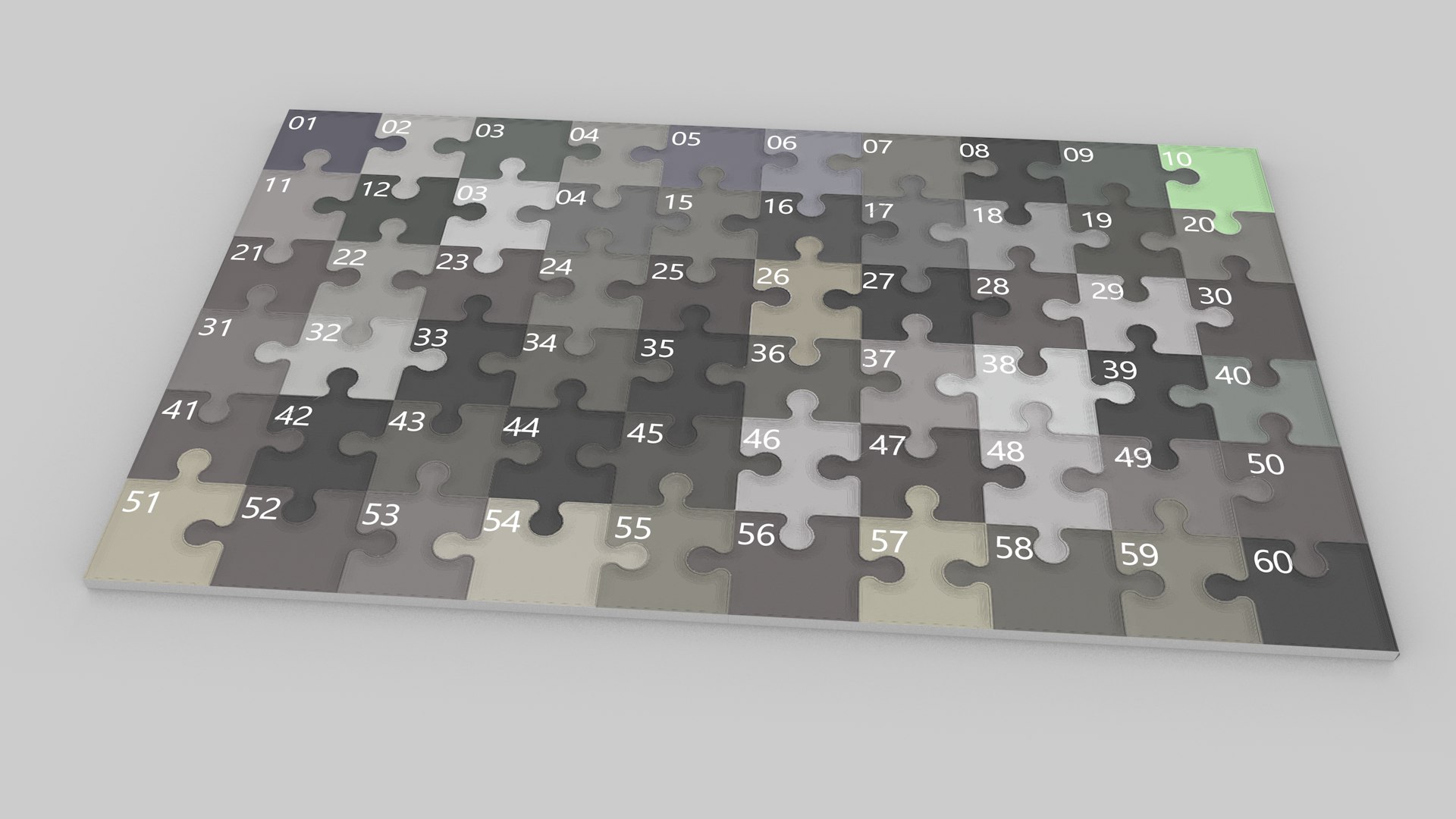 Jigsaw Puzzle 3D Model - TurboSquid 2009207