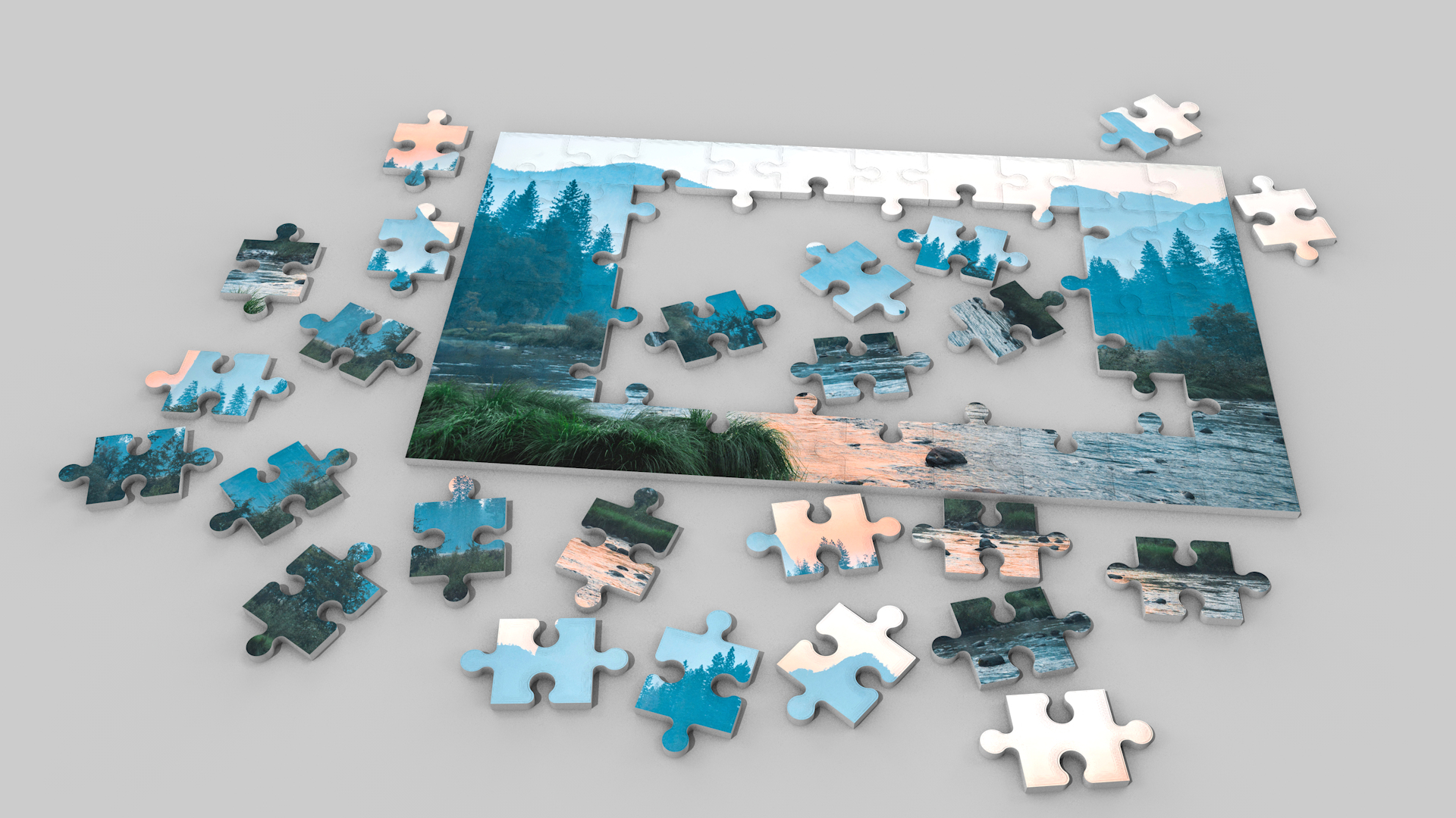 Jigsaw Puzzle 3D Model - TurboSquid 2009207
