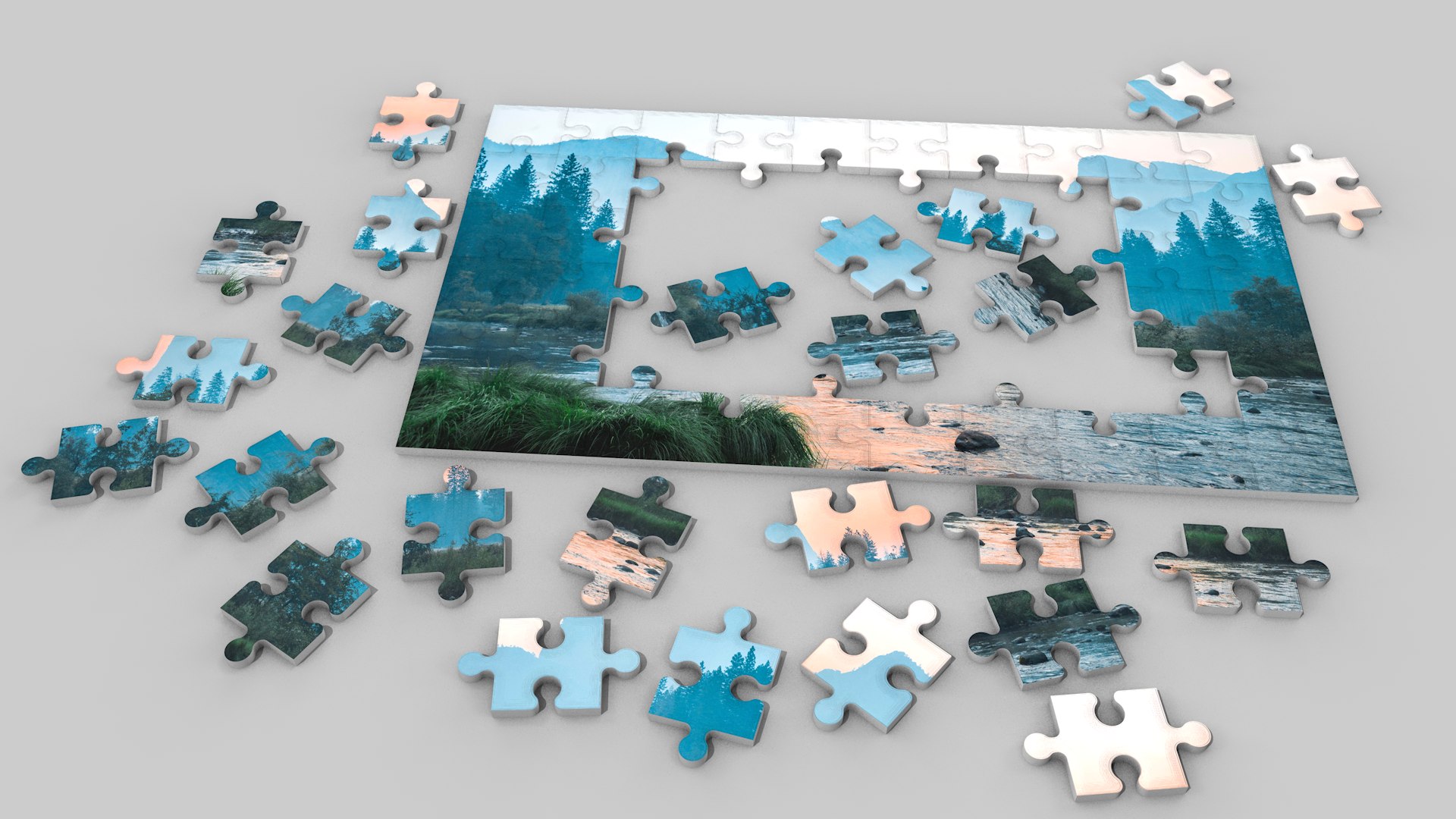 Jigsaw Puzzle 3D Model - TurboSquid 2009207
