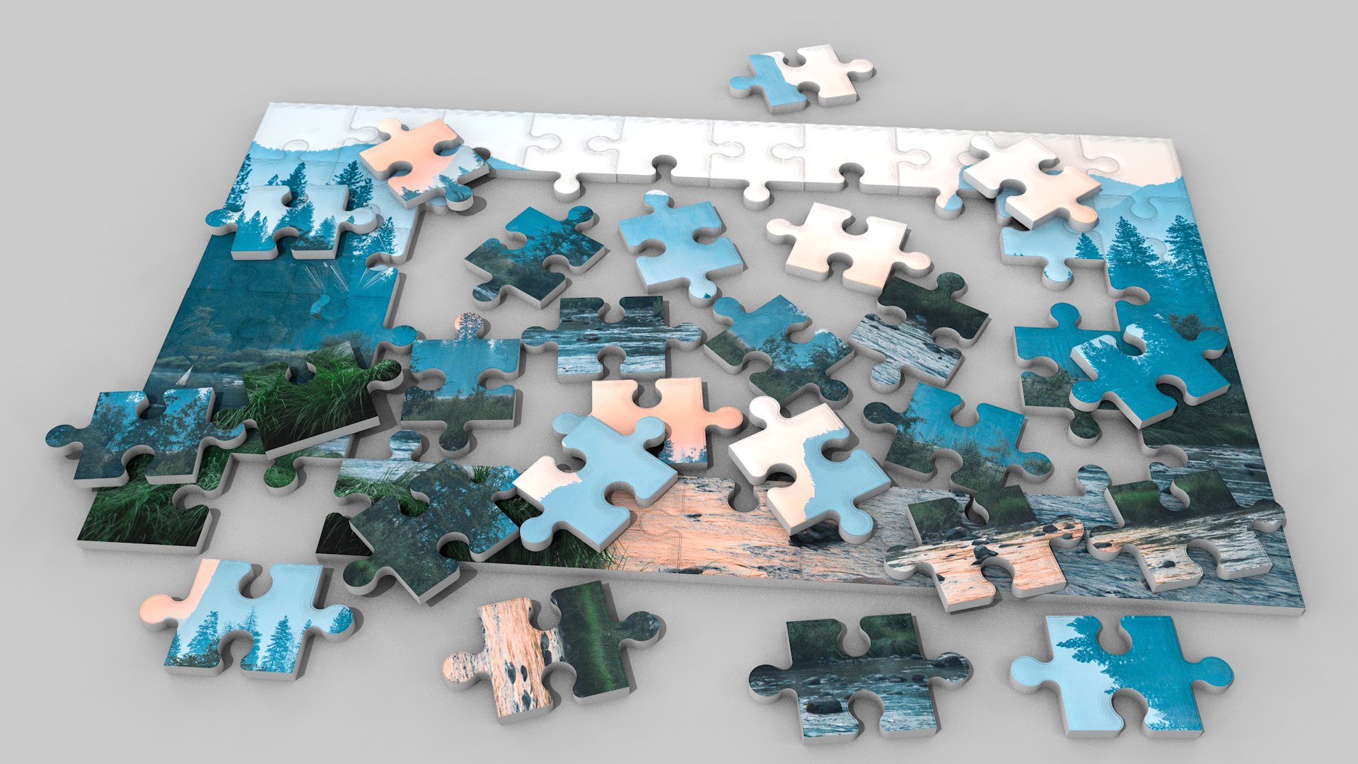 Jigsaw Puzzle 3D Model - TurboSquid 2009207