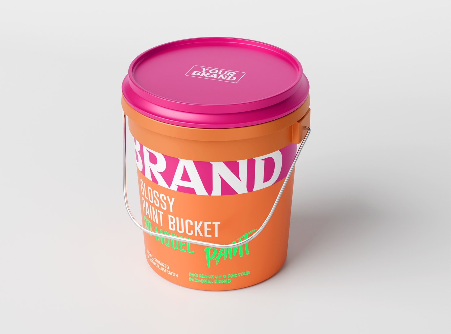 3D Can Bucket Packaging Modelling Model - TurboSquid 2229200
